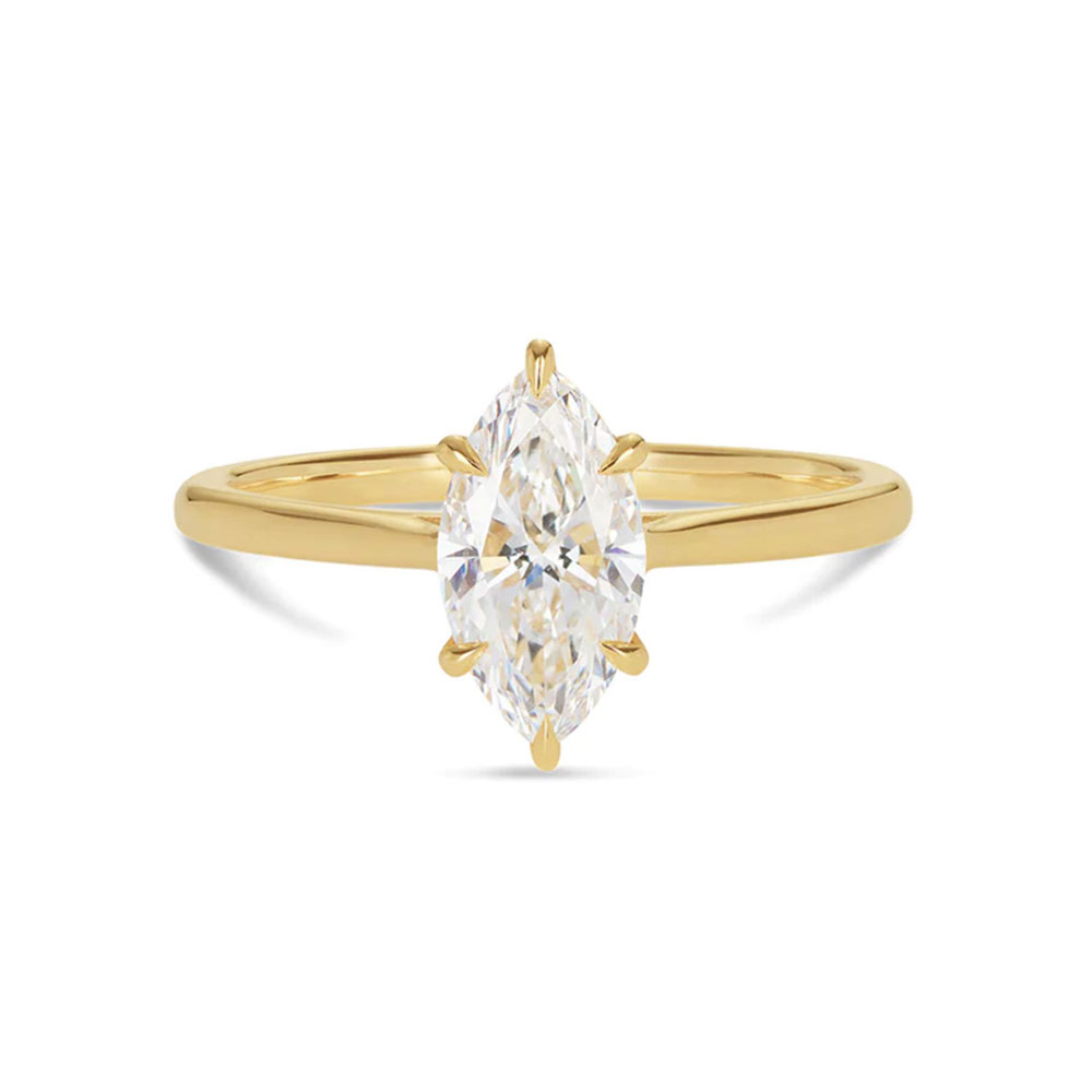 Marquise Solitaire Engagement ring | Temple & Grace UK