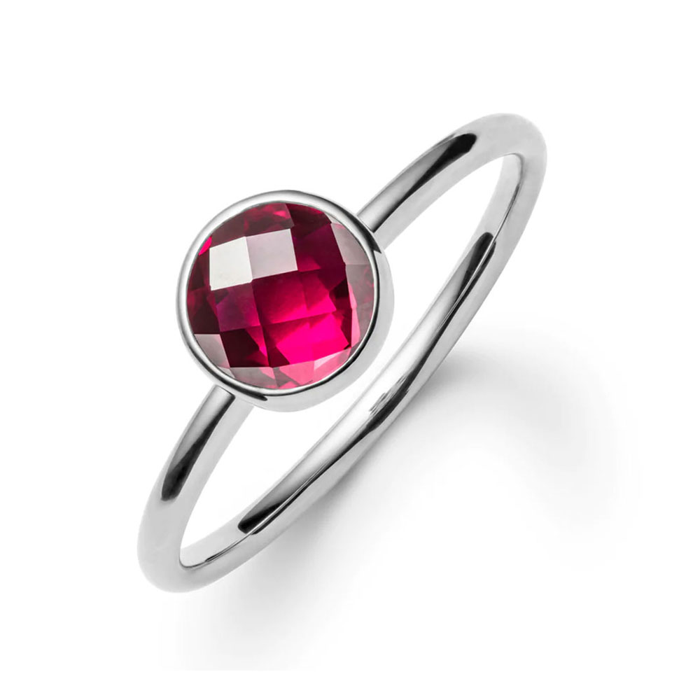 Bezel Set Ruby Ring | Temple & Grace UK