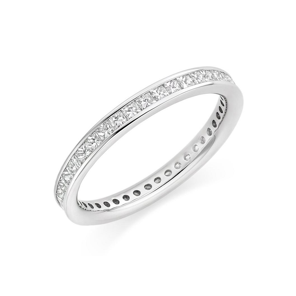 Princess cut wedding band | Temple & Grace UK